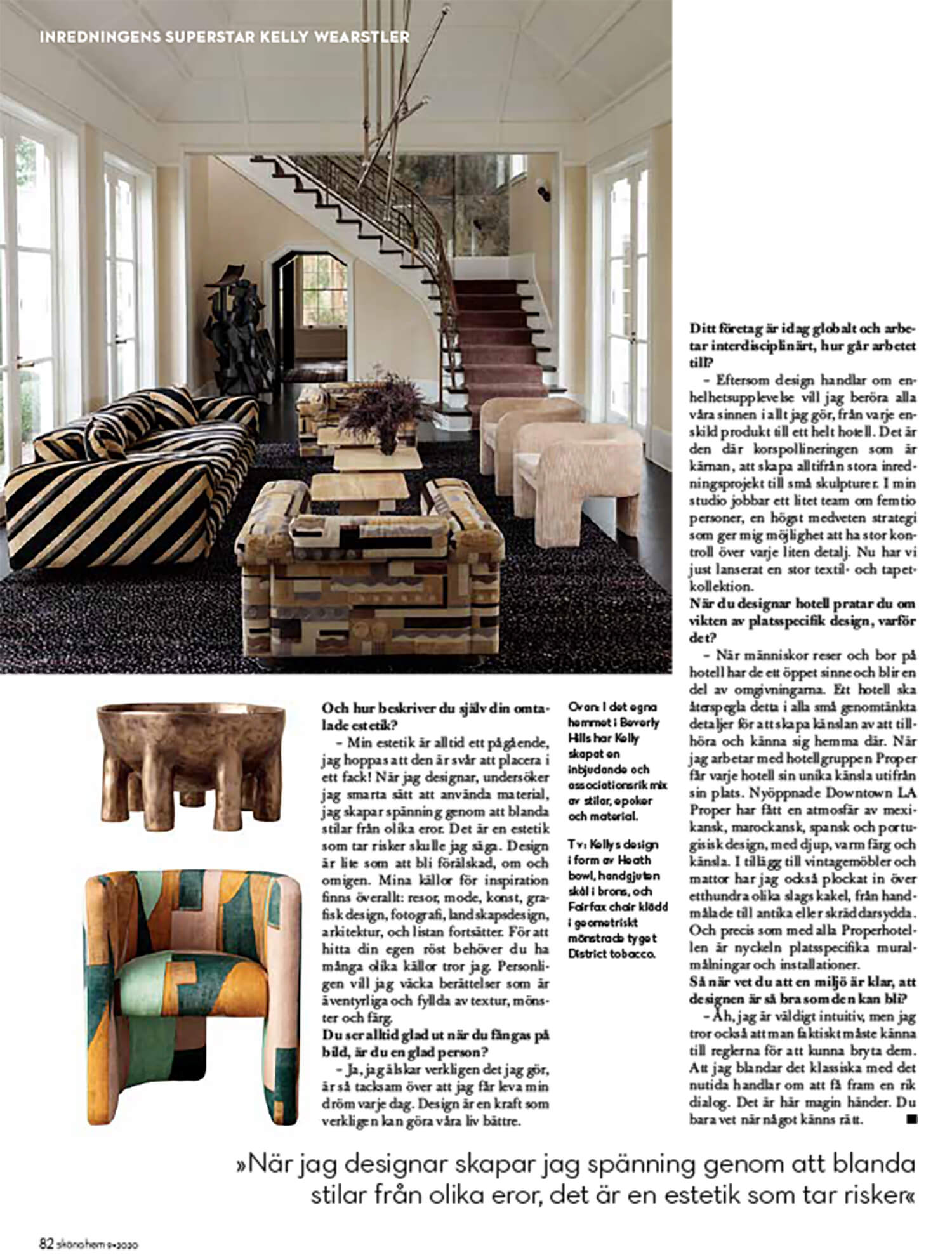 Kelly Wearstler Press Feature Page