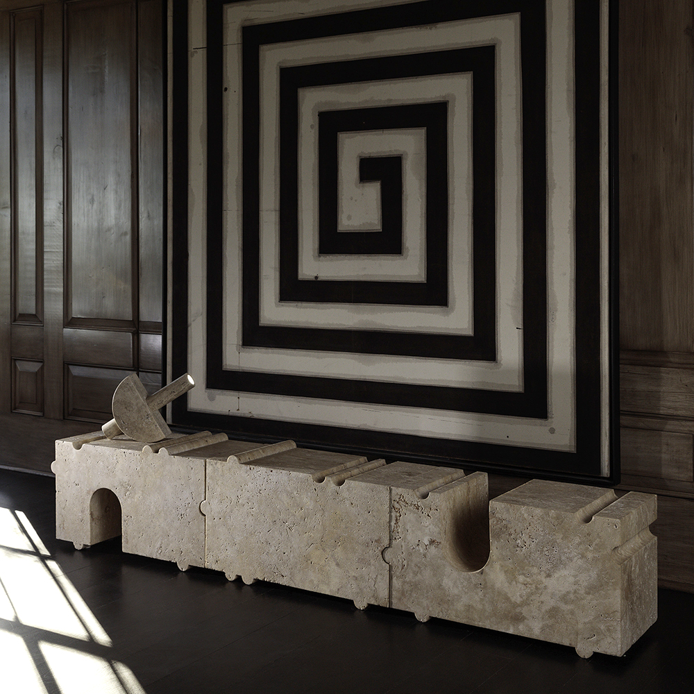 Hume Modular Stone Bench | Kelly Wearstler
