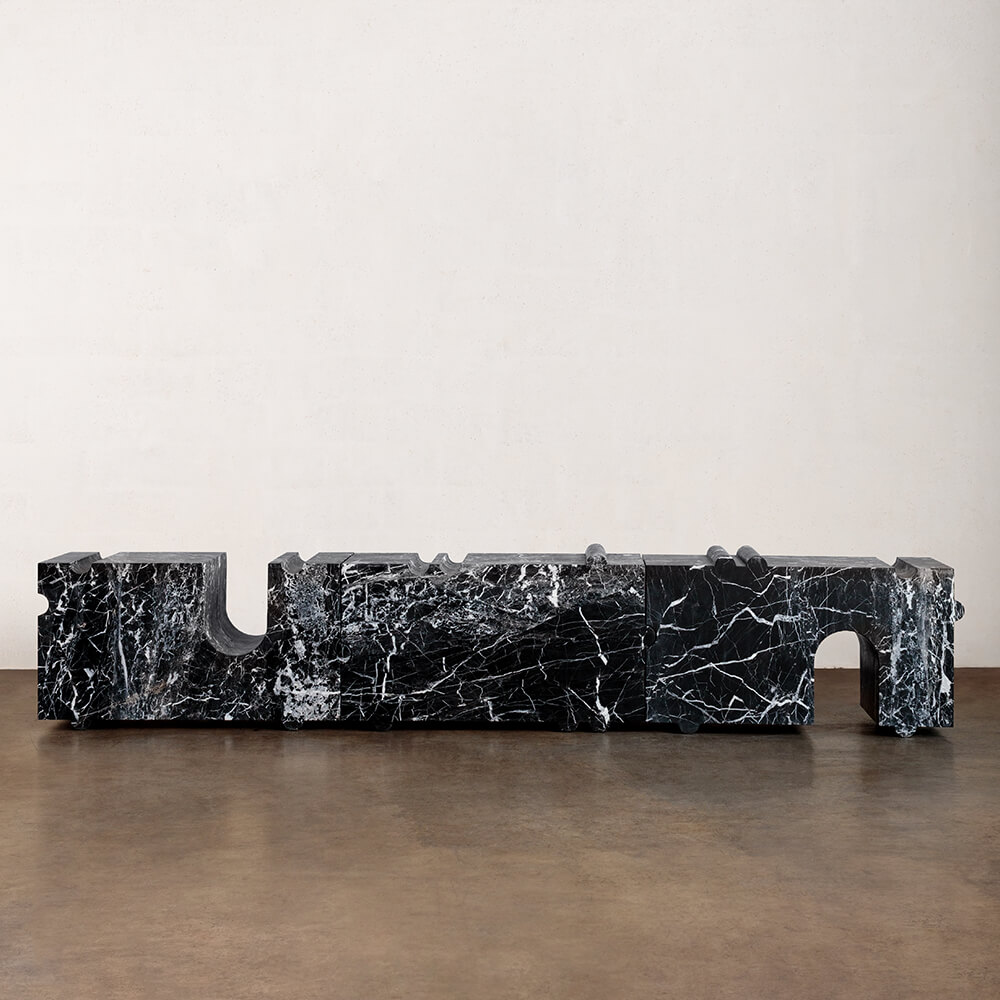 Hume Modular Stone Bench | Kelly Wearstler