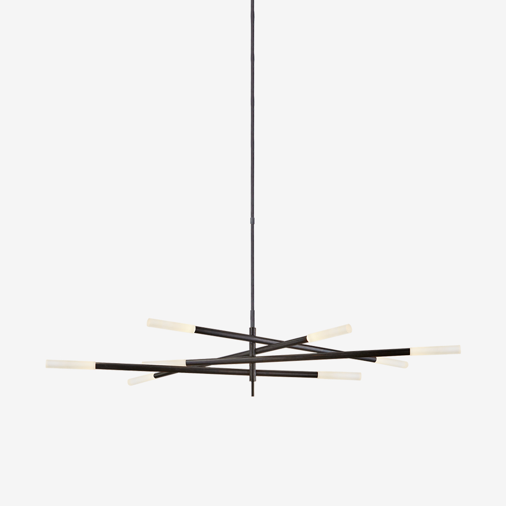 Rousseau Grande Eight Light Articulating Chandelier | Kelly Wearstler