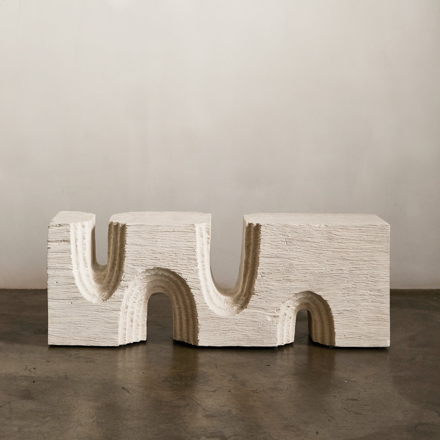 Echo Bench 50" – White Gesso | Kelly Wearstler